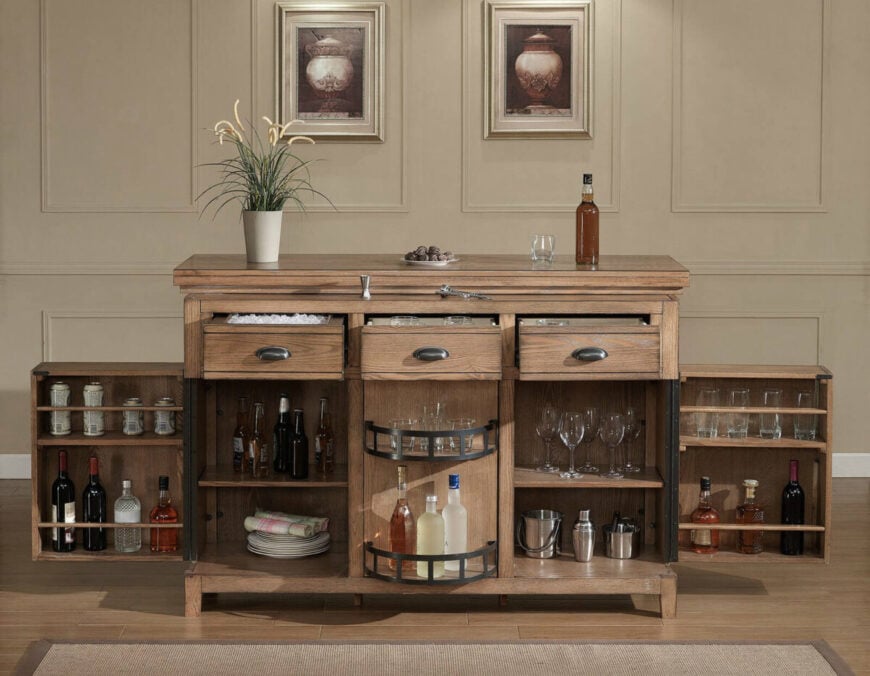 25 Terrific Small Mini Home Bar Cabinets, Sets & Wine Bars (Photos)