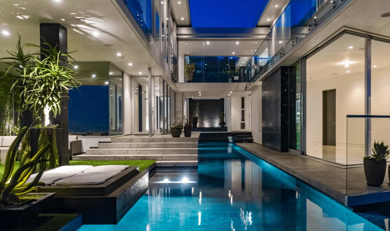 Spectacular Mansion On Blue Jay Way by McClean Design