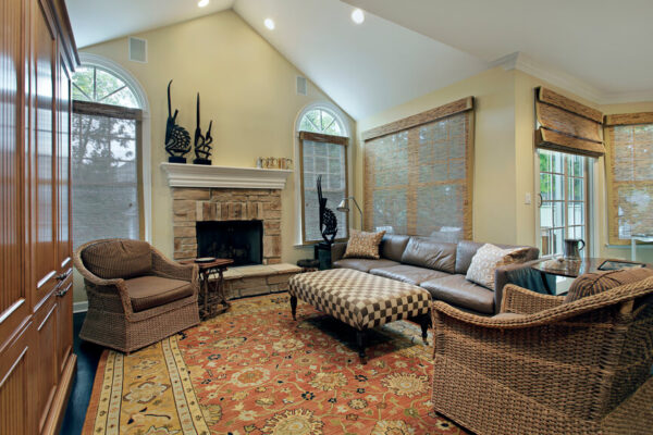 19 Living Room Design Ideas Featuring Stone Fireplaces – Home Stratosphere