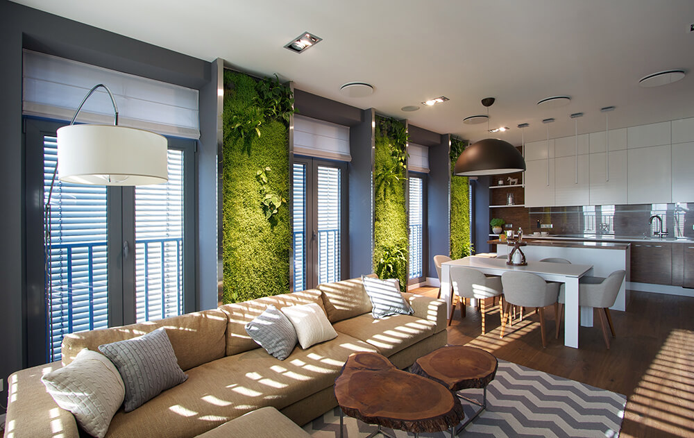 Incredible Contemporary Green Walls Project by SVOYA Studio – Home ...