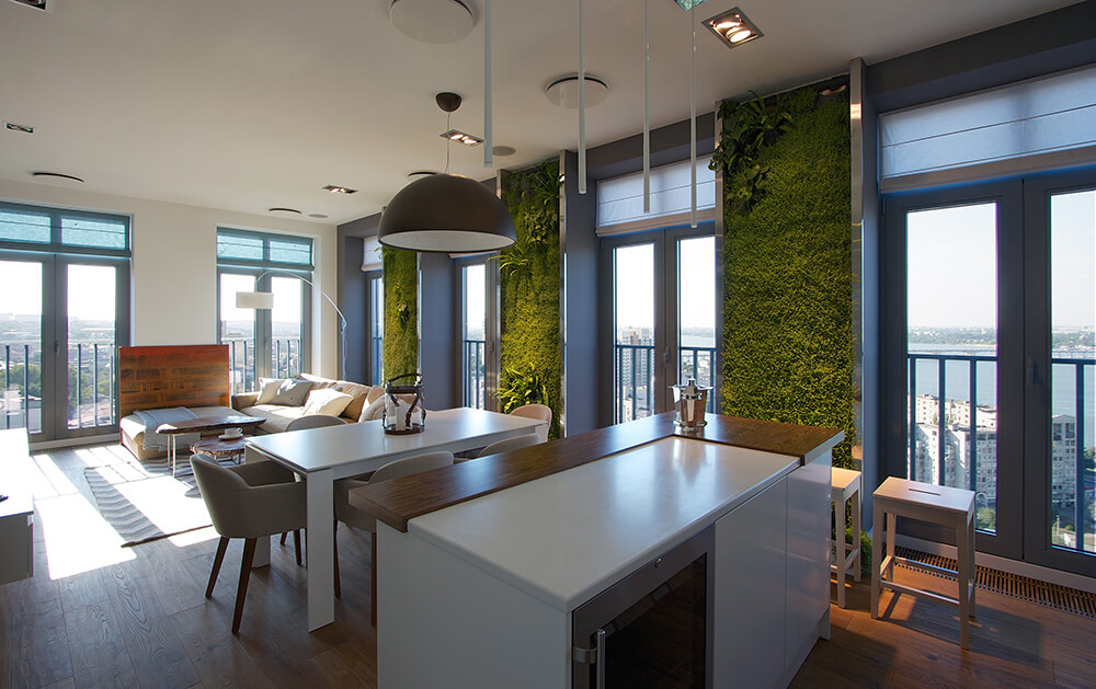 Incredible Contemporary Green Walls Project by SVOYA Studio – Home ...