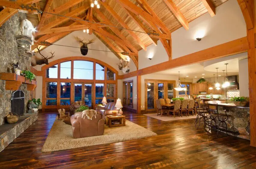 29 Spectacular Living Room Designs with Exposed Beams