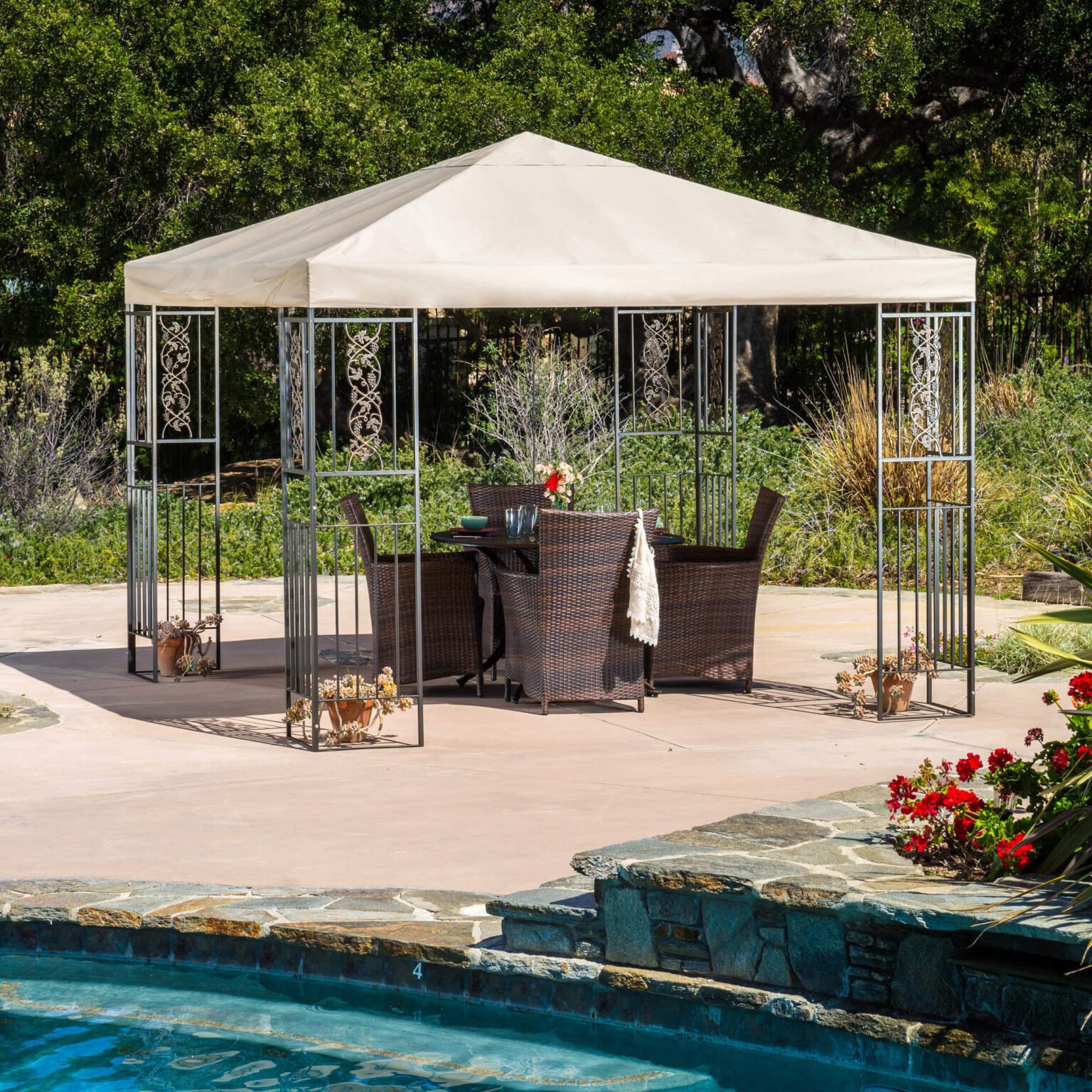 34 Glorious Pool Gazebo Ideas