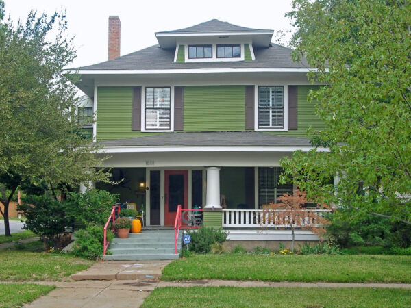 38 American Foursquare Home Photos PLUS Architectural Details – Home ...