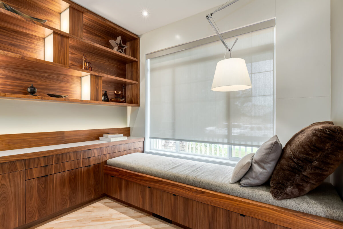 Contemporary Interior Design with Extensive Walnut Millwork by Deana ...