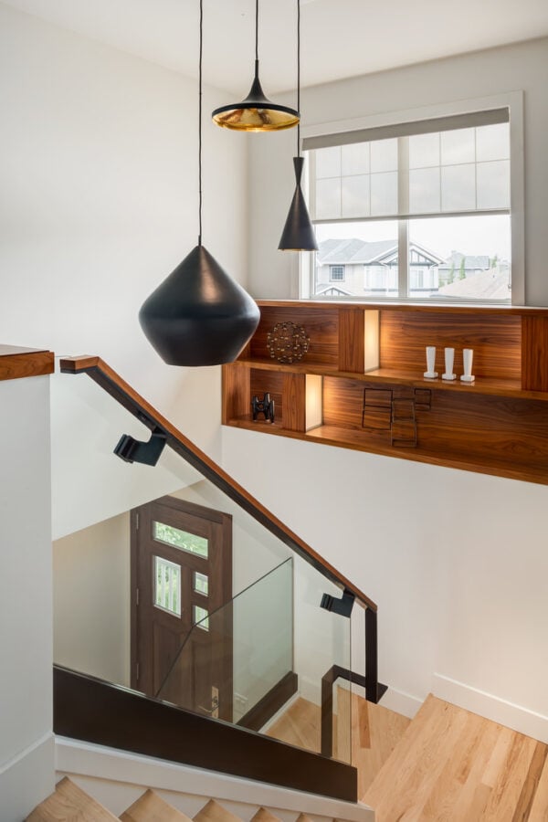 Contemporary Interior Design with Extensive Walnut Millwork by Deana ...