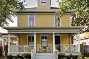 38 American Foursquare Home Photos PLUS Architectural Details
