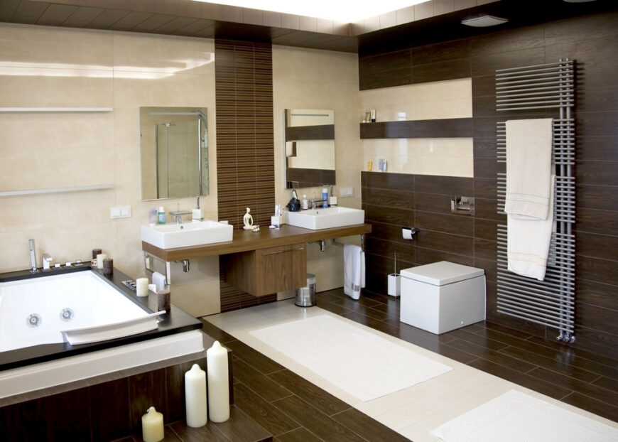 55 Primary Bathrooms with Floating Vanities (Photos) – Home Stratosphere