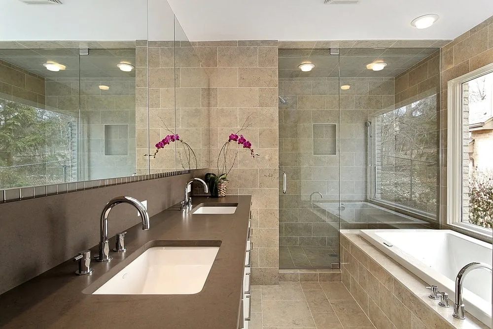 24 Primary Bathrooms Featuring Design Ideas for Double Sinks - Home ...