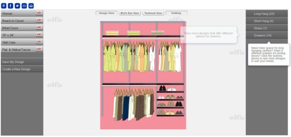 8 Best Free Online Closet Design Software Options for 2021! (Reach-In ...