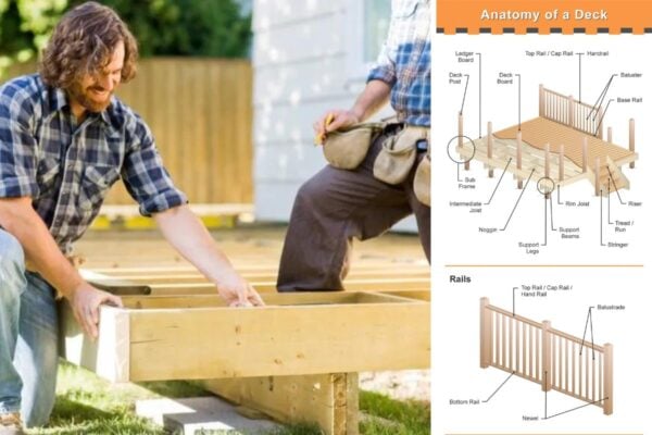 Parts of a Deck: Illustrated Diagrams Describe All the Components ...