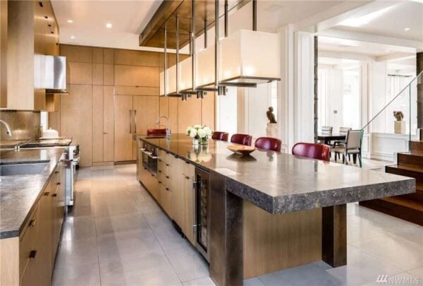 61 Long Kitchen Island Ideas and Examples (Photos)