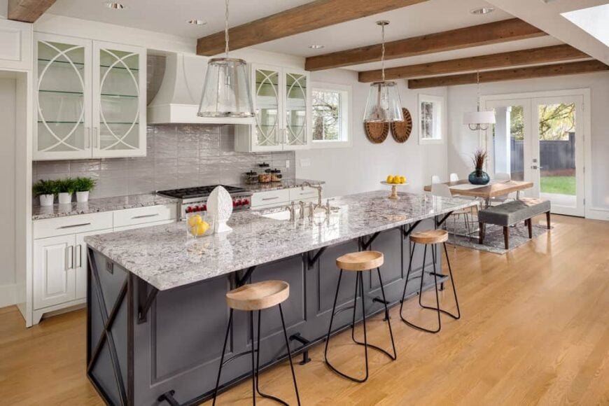 61 Long Kitchen Island Ideas and Examples (Photos)