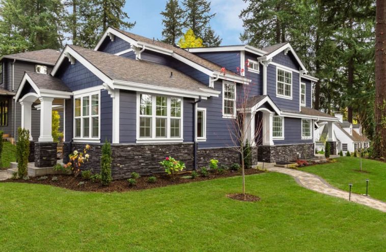 31 Houses with a Blue Exterior (Photos - All Types of Blue)