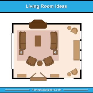 13 Living Room Furniture Layouts Described with Floor Plan Illustrations