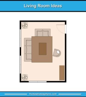 13 Living Room Furniture Layouts Described with Floor Plan Illustrations