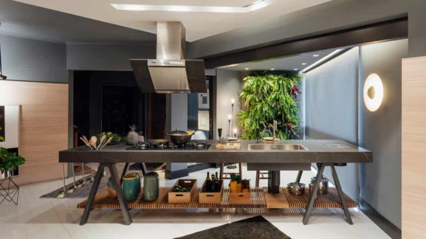Example of a Great Kitchen without Cabinets and Counters by W4 ...