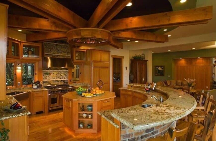 30 Kitchens with Two-Tier Islands (Nice Feature)