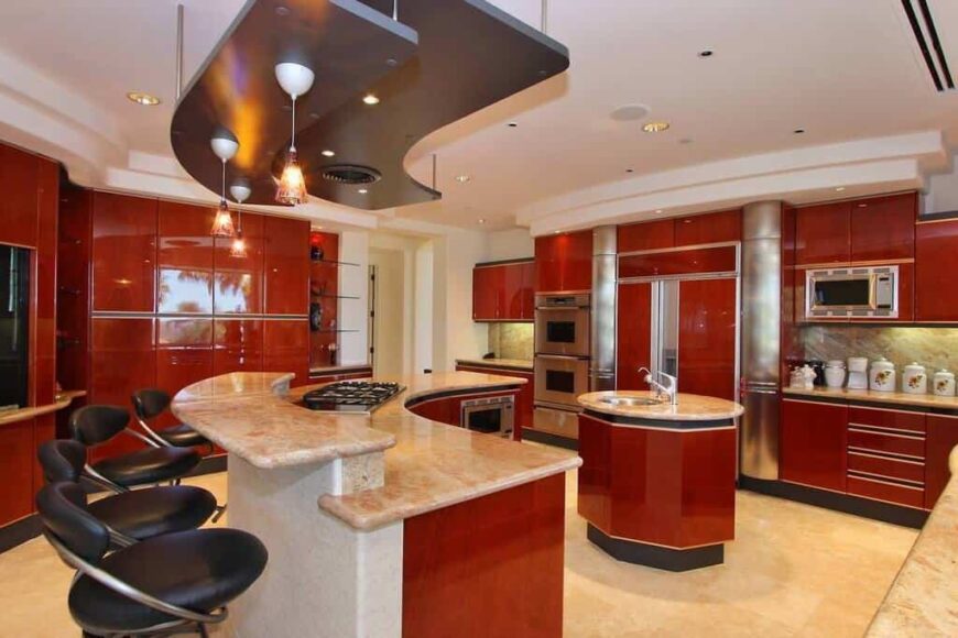30 Kitchens with Two-Tier Islands (Nice Feature)
