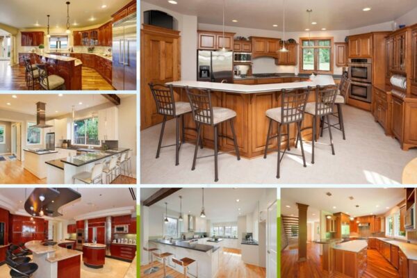 Standard Kitchen Island Dimensions with Seating (4 Diagrams)
