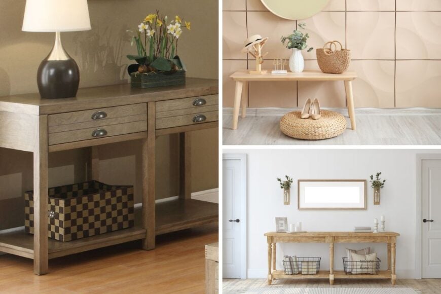 41 Foyer Entry Table Ideas, Types and Designs (Photos)