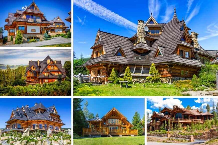 42 Stunning Log Homes & Mansions (Photos) – Home Stratosphere