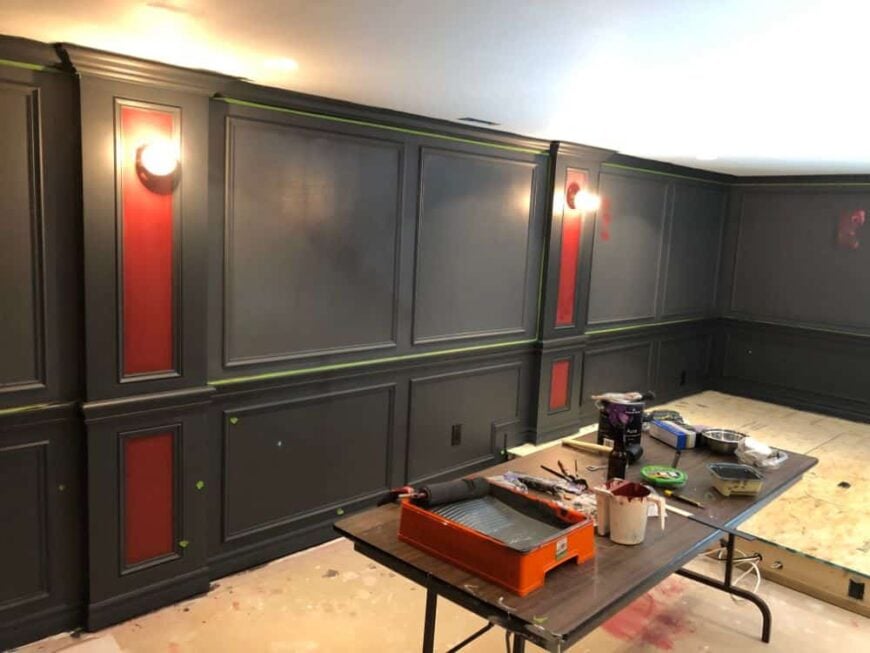 DIY Home Theater with Stadium Seating, Projector and Killer Sound System