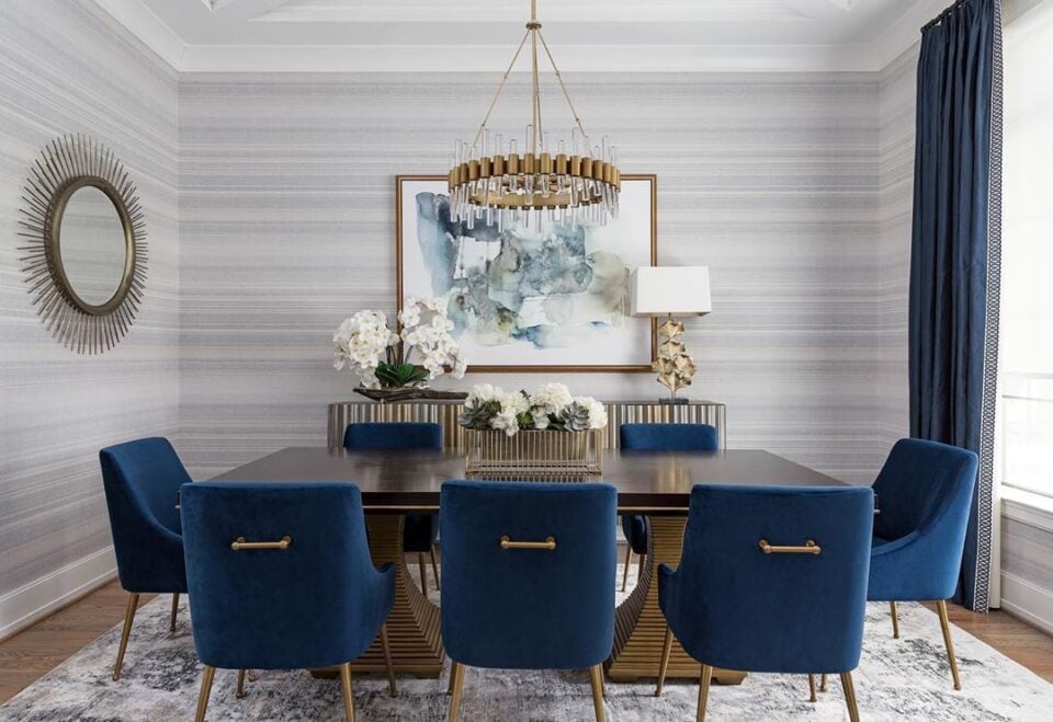 Feast Your Eyes: 20 Gorgeous Blue Dining Room Ideas that Will Elevate ...