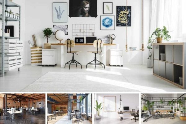 Parts of a Desk (Diagrams of Computer and Built-In Desks)