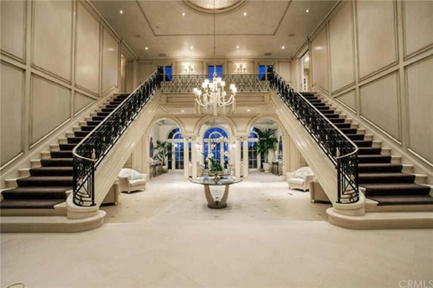 40 Bifurcated Staircase Ideas (Photos)