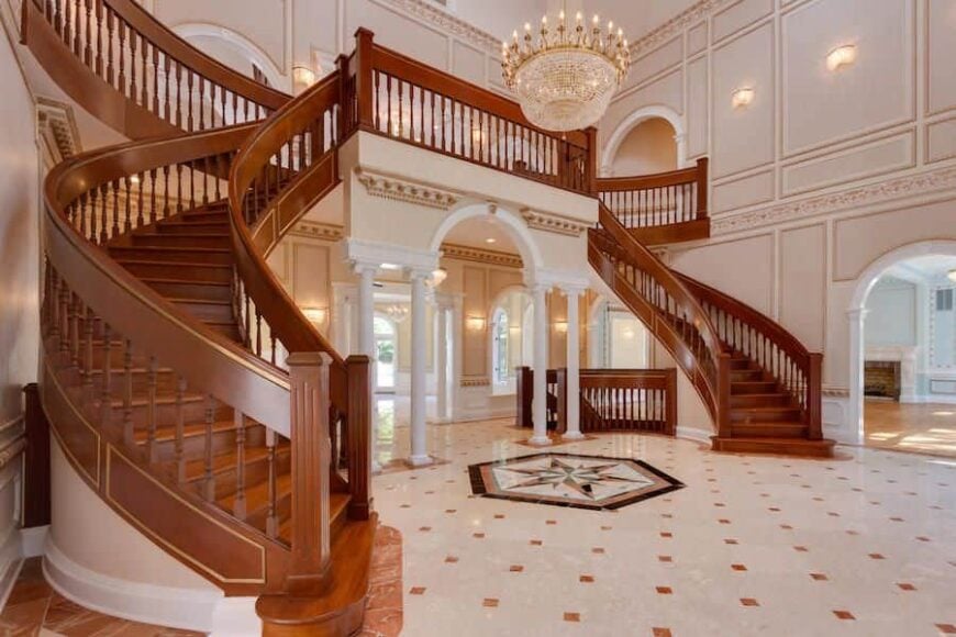 40 Bifurcated Staircase Ideas (Photos)