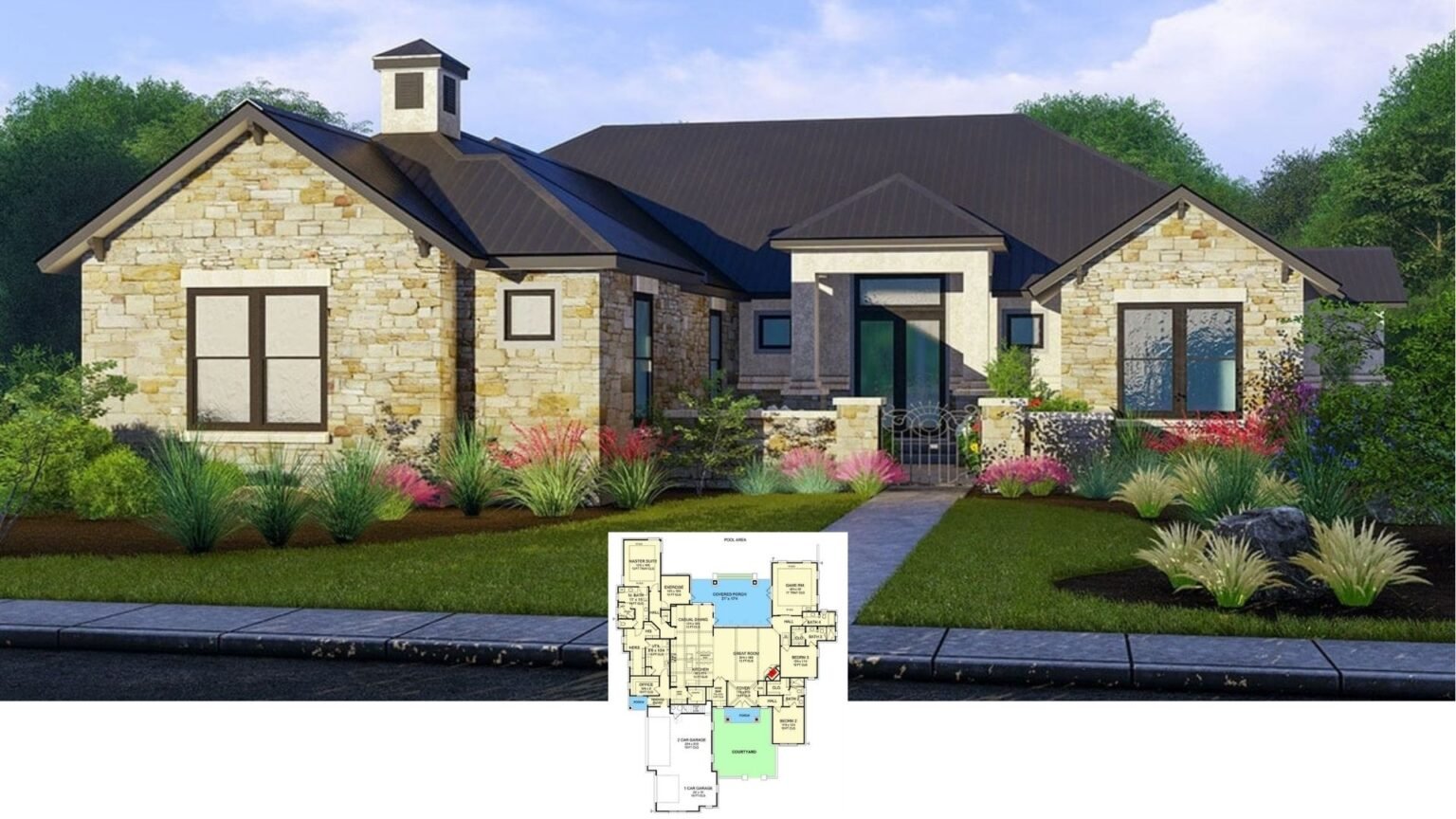 101 House Plans Featuring a Courtyard