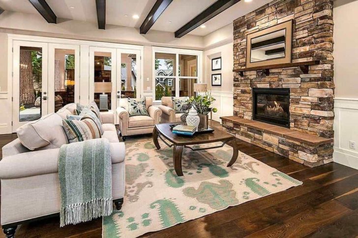 90 Craftsman-Style Living Room Ideas (Photos) - Home Stratosphere