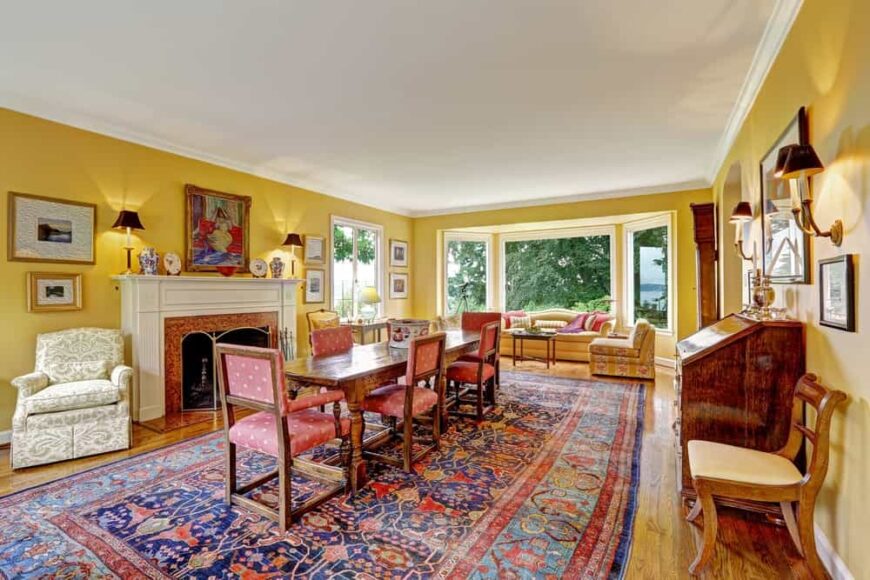 55 Dining Room Designs with Fireplaces (Photos)