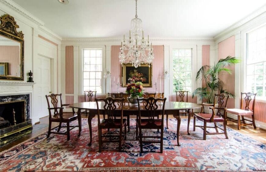 30 Pink Dining Room Ideas (Photos)