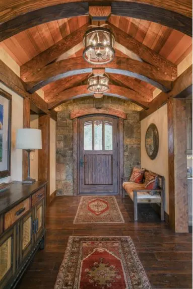 40 Rustic Style Foyer Ideas (Photos) - Home Stratosphere