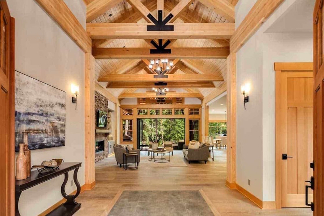 40 Rustic Style Foyer Ideas (Photos) - Home Stratosphere