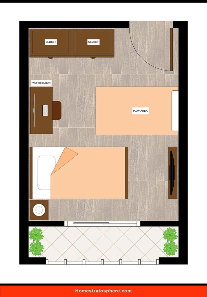 25 Diverse Kids’ Bedroom Layouts (Floor Plans) – Home Stratosphere