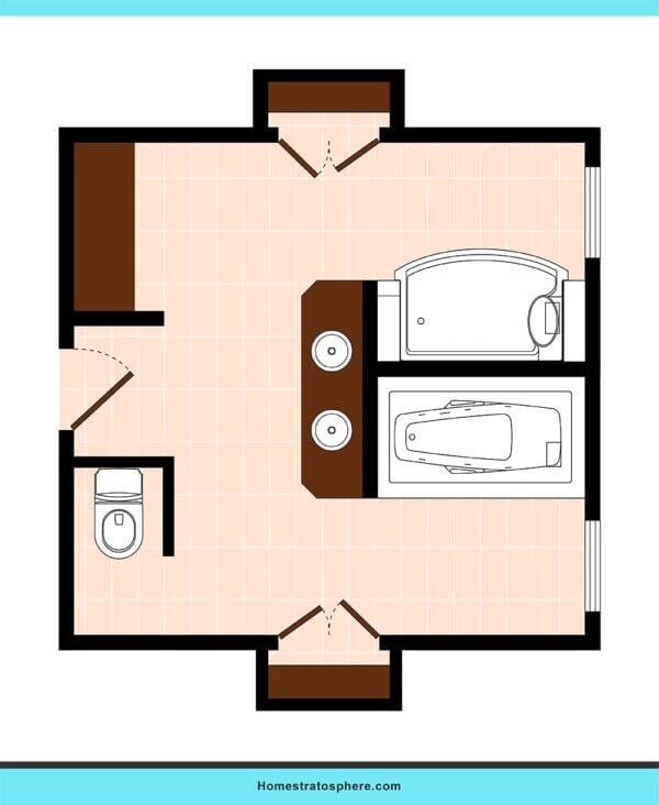 35 Bathroom Layout Ideas (Floor Plans to Get the Most Out of the Space ...