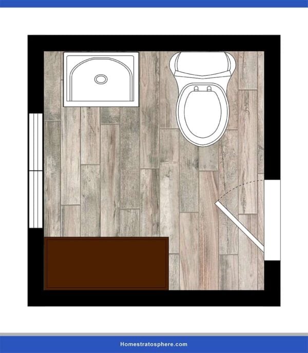 13 Powder Room Layouts and Floor Plans (2023 Guide) - Home Stratosphere