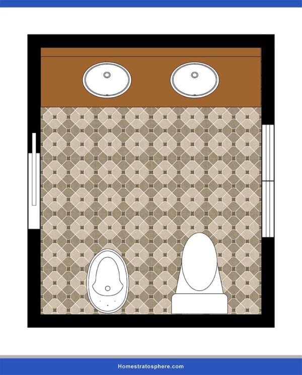 13 Powder Room Layouts and Floor Plans (2023 Guide) - Home Stratosphere