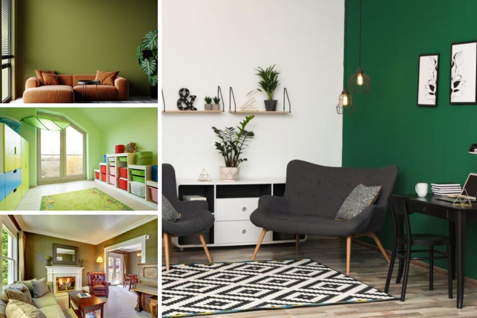 25 of the Best Green Paint Color Options for a Living Room