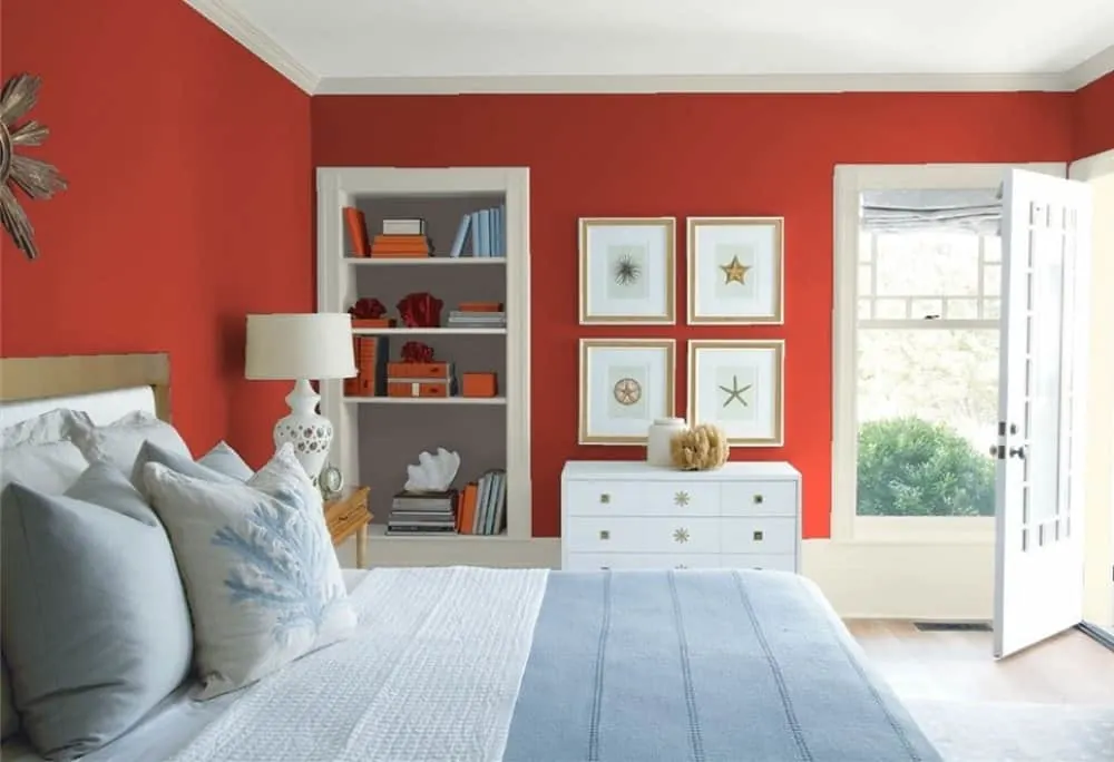 25 of the Best Red Paint Color Options for Primary Bedrooms