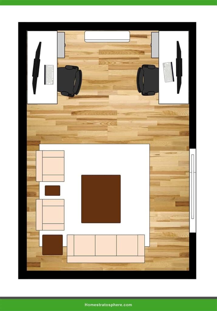 25 Home Office Layouts (Illustrated Floor Plans)