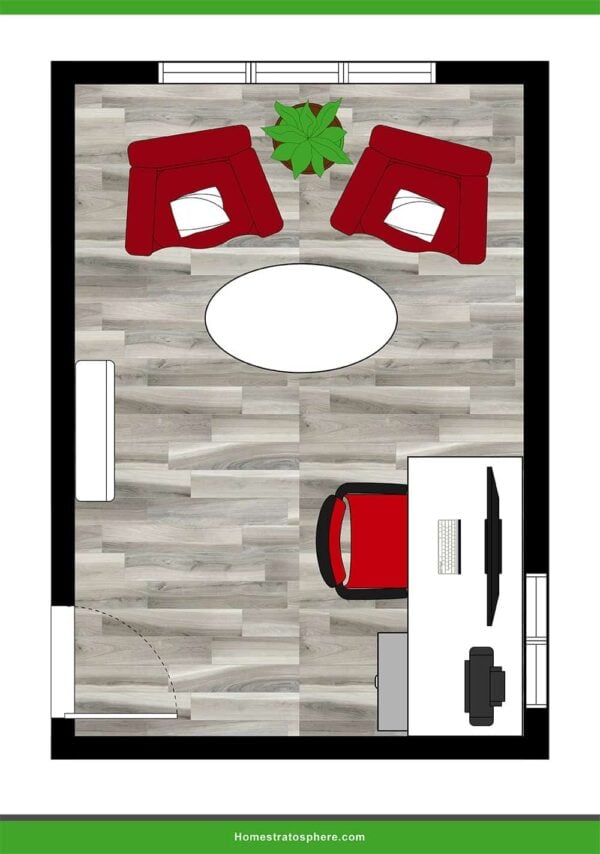 25 Home Office Layouts (Illustrated Floor Plans)