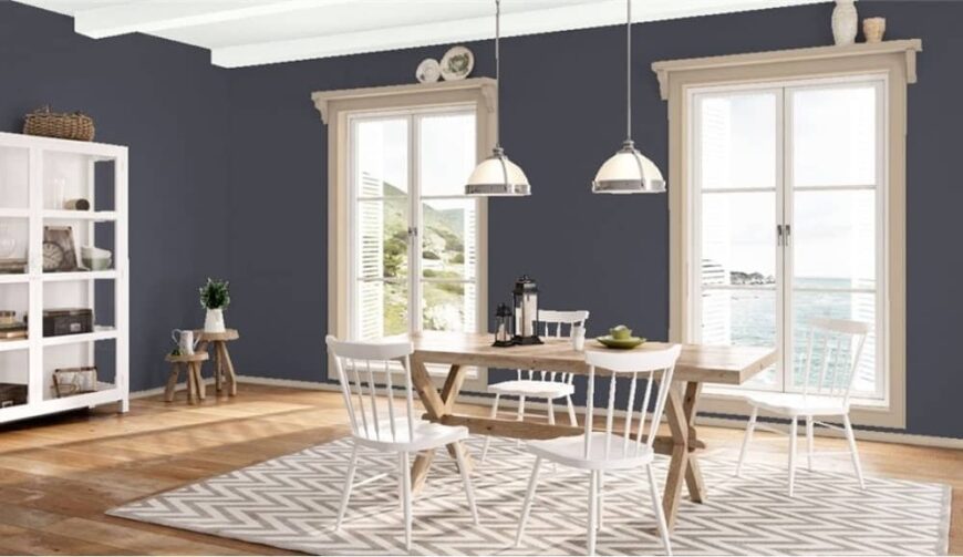 25 of the Best Gray Paint Options for Dining Rooms