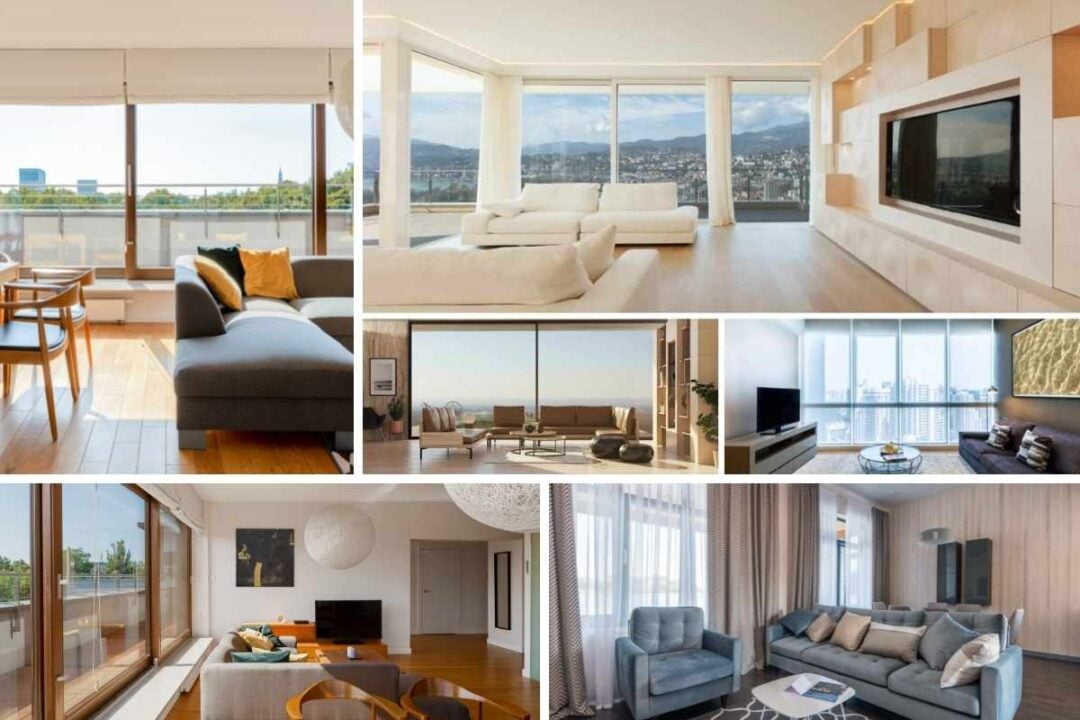 50 Living Rooms with Big Windows (Photos)
