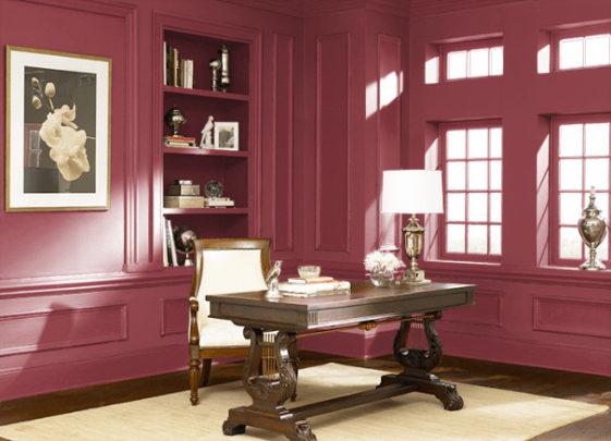 25 of the Best Red Paint Color Options for Home Offices