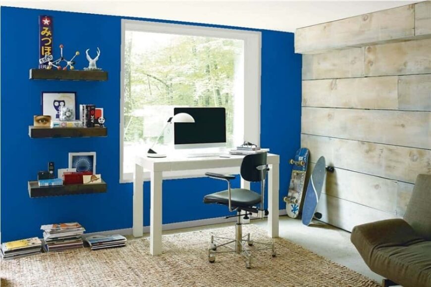 25 of the Best Blue Paint Color Options for Home Offices – Home ...