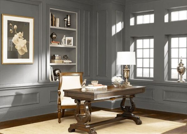 25 of the Best Gray Paint Color Options for Home Offices – Home ...